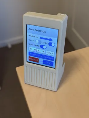 Aura, Smart Weather Forecast Display - Free 3D Print Model - MakerWorld
