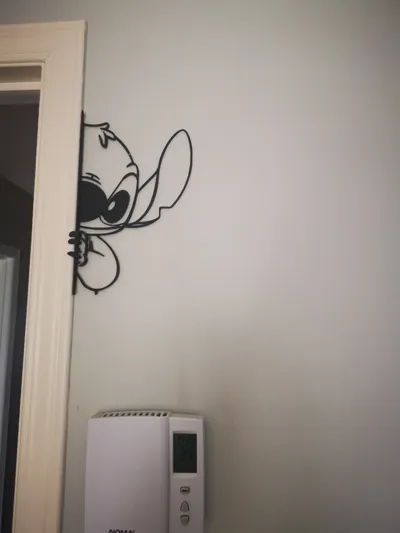 Stitch Wall art / Door art (Vertical) by Jotasct MakerWorld: Download ...