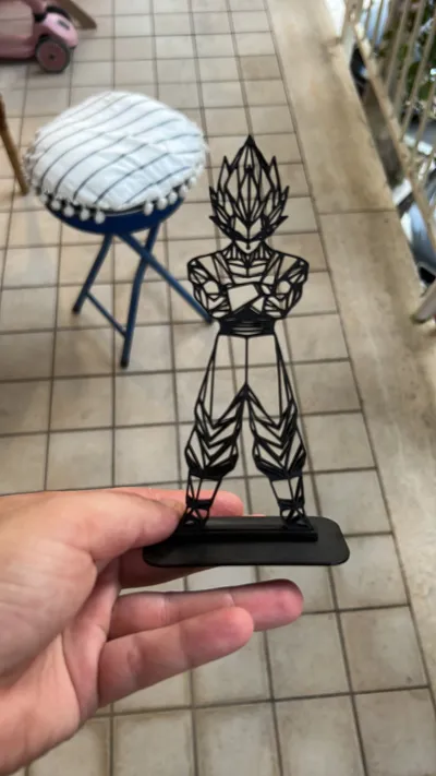 Geometric Low Poly Vegeta by PhaseworksCA MakerWorld: Download Free 3D ...