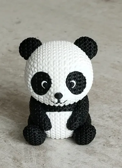 Knitted Panda by Smoggy3D MakerWorld: Download Free 3D Models
