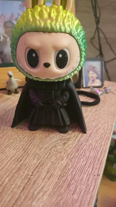 Darth-momo! Your Grand Leader has arrived! Labubu zimomo Star Wars ...