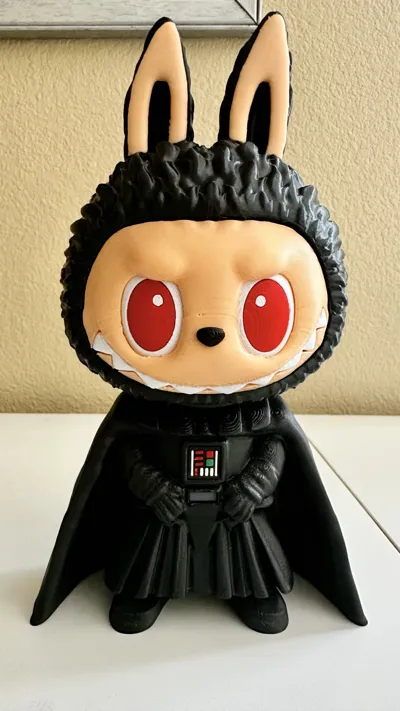 Darth-momo! Your Grand Leader has arrived! Labubu zimomo Star Wars ...