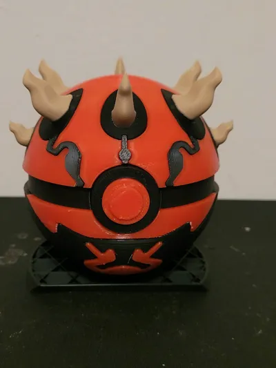 Darth Maul Pokeball - Multipart - Free 3D Print Model - MakerWorld