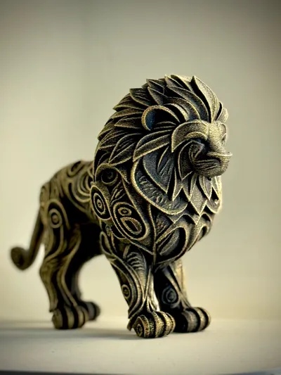 Designer LION Sculpture by 29FLO MakerWorld: Download Free 3D Models