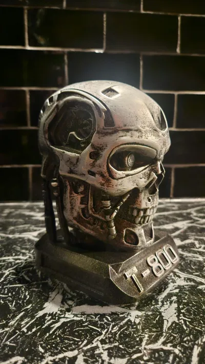 T800 Smooth Terminator Endoskull Print WithBase Shared by spank7 ...