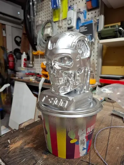 T800 Smooth Terminator Endoskull Print WithBase Shared by spank7 ...