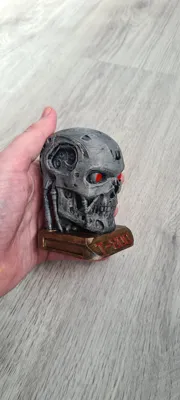 T800 Smooth Terminator Endoskull Print WithBase Shared by spank7 ...