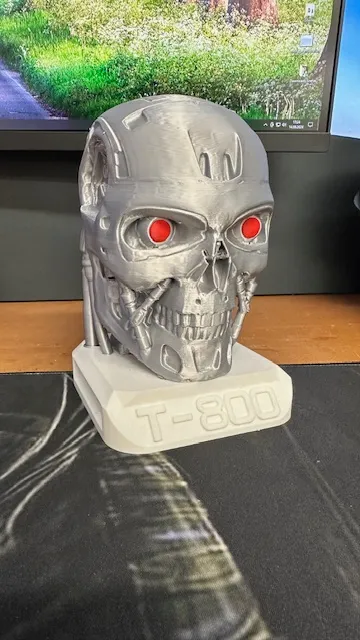 T800 Smooth Terminator Endoskull Print WithBase Shared by spank7 ...