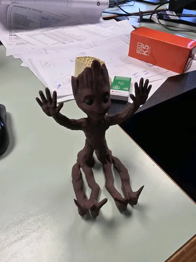 Groot Phone Holder by Neggan MakerWorld: Download Free 3D Models