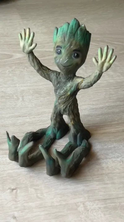 Groot Phone Holder by Neggan MakerWorld: Download Free 3D Models