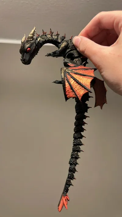 Articulated dragon with movable jaw by Tomasz Janota | TomsDragonPaws ...