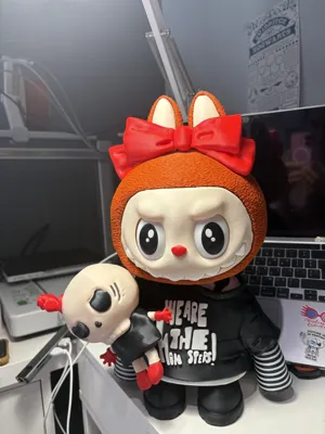 Labubu Valentine's Day Limited Edition - Jumbo Doll - Dual Version 35CM ...