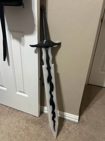 Demon Monarch sword Solo Leveling Anime with LEDs - Free 3D Print Model ...