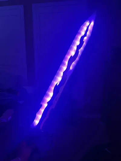 Demon Monarch sword Solo Leveling Anime with LEDs - Free 3D Print Model ...