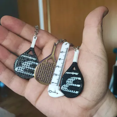 Padel Racket Keychains | 6 Brand Designs by custom3dmodels MakerWorld ...