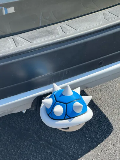 Koopa Shell Trailer Hitch Cover from Mario Kart - Free 3D Print Model ...
