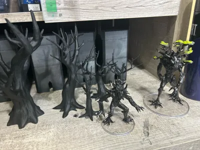 Set of 4 dead trees for Dungeons and Dragons DND - Free 3D Print Model ...