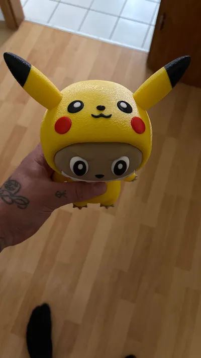 Pikachu + Labubu, the first Labubu in Pokémon (NO AMS) by 手残的Leo ...