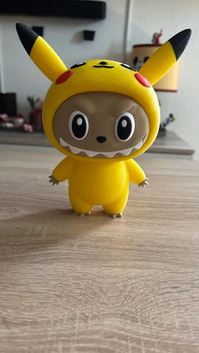 Pikachu + Labubu, the first Labubu in Pokémon (NO AMS) by 手残的Leo ...