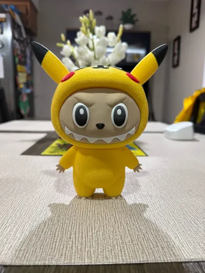 Pikachu + Labubu, the first Labubu in Pokémon (NO AMS) by 手残的Leo ...