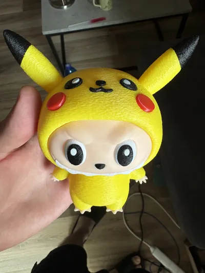 Pikachu + Labubu, the first Labubu in Pokémon (NO AMS) by 手残的Leo ...