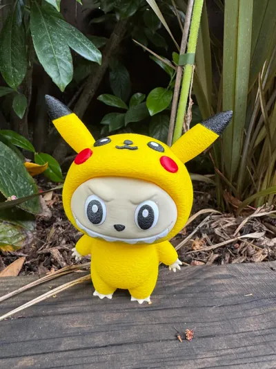 Pikachu + Labubu, the first Labubu in Pokémon (NO AMS) by 手残的Leo ...