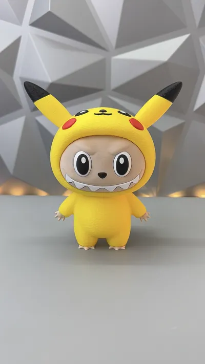 Pikachu + Labubu, the first Labubu in Pokémon (NO AMS) by 手残的Leo ...
