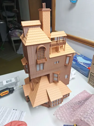 Harry Potter - Build the Burrow (Weasley House) - Free 3D Print Model ...