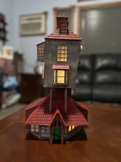 Harry Potter - Build the Burrow (Weasley House) - Free 3D Print Model ...