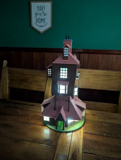 Harry Potter - Build the Burrow (Weasley House) - Free 3D Print Model ...