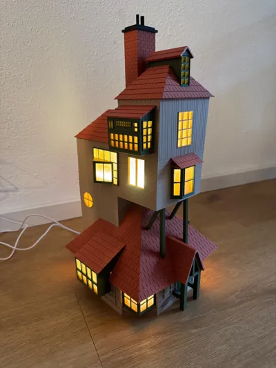 Harry Potter - Build the Burrow (Weasley House) - Free 3D Print Model ...