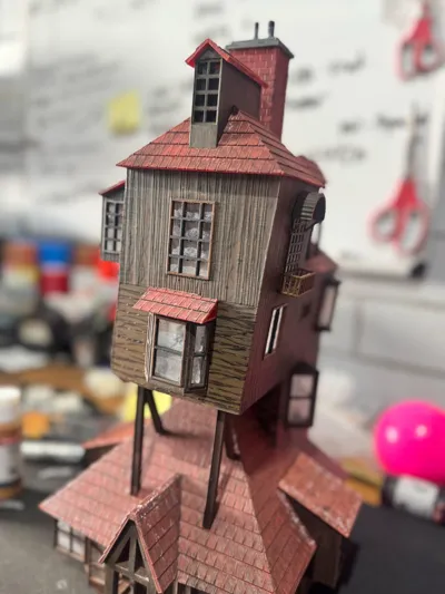 Harry Potter - Build the Burrow (Weasley House) - Free 3D Print Model ...
