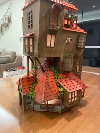 Harry Potter - Build the Burrow (Weasley House) - Free 3D Print Model ...