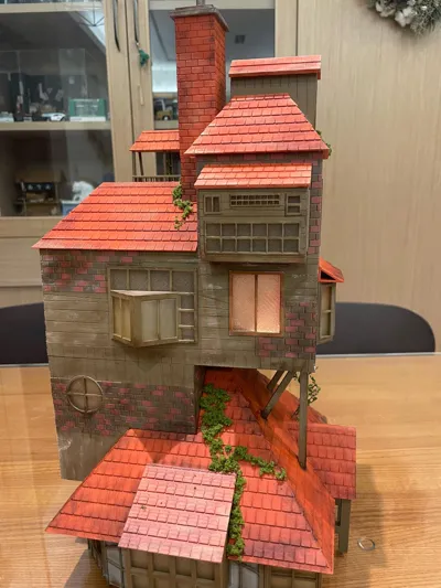 Harry Potter - Build the Burrow (Weasley House) - Free 3D Print Model ...