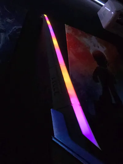 Cyber Ninja Sword from Split Fiction - Free 3D Print Model - MakerWorld