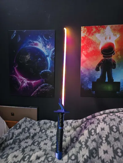 Cyber Ninja Sword from Split Fiction - Free 3D Print Model - MakerWorld