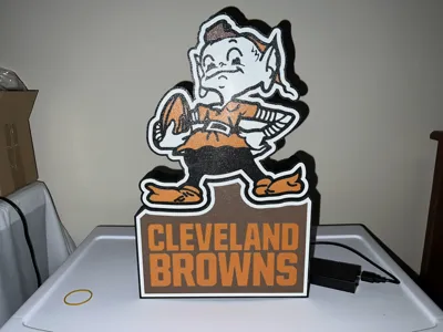 Cleveland Browns Elf by Roger Borchelt - MakerWorld
