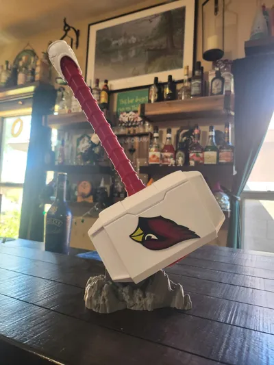 Thor Hammer Stand - Free 3D Print Model - MakerWorld