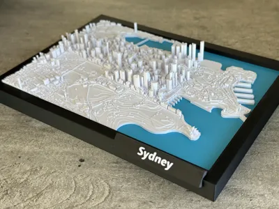 Sydney Australia 3D Miniature - Free 3D Print Model - MakerWorld