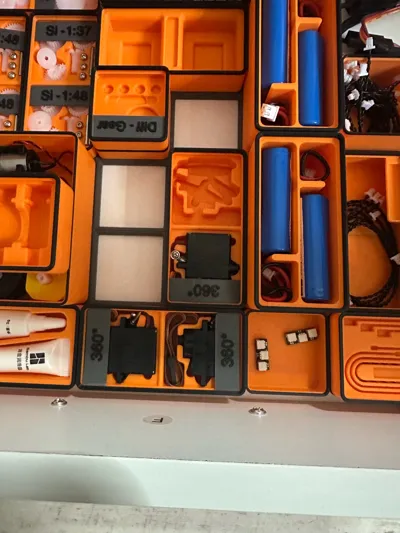 CyberBrick Gridfinity Organizer Box - Free 3D Print Model - MakerWorld