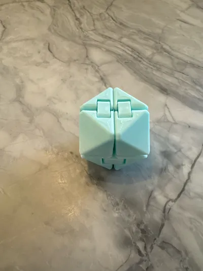 Infinity triangle cube fidget toy by silver MakerWorld: Download Free ...