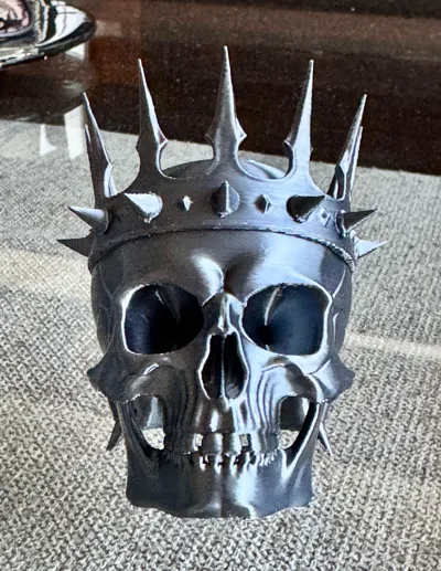 Crown of Thorns Skull - Free 3D Print Model - MakerWorld