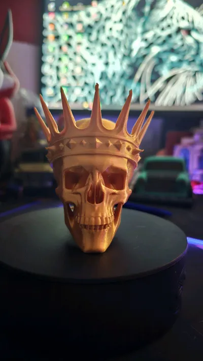 Crown of Thorns Skull - Free 3D Print Model - MakerWorld