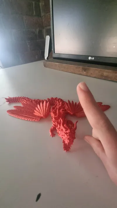 Nymbus - Winged Articulated Dragon by hollowmaker MakerWorld: Download Free 3D Models