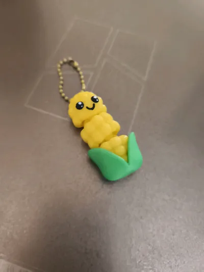 Flexi Corn on the Cob & Keychain - No Supports by 3DeepDesigns ...