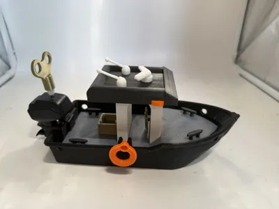 Floating and Motorized Benchy (Kit-010 optional) by Tim_Bricker MakerWorld: Download Free 3D Models