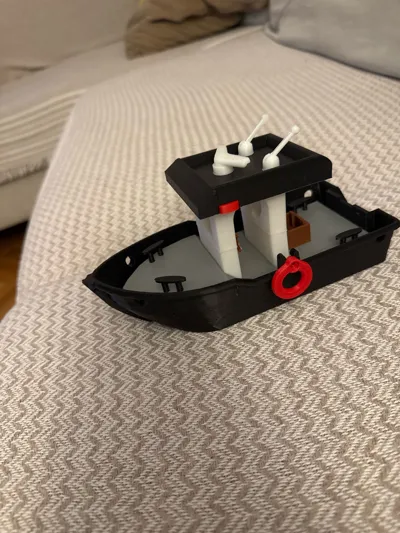 Floating and Motorized Benchy (Kit-010 optional) by Tim_Bricker MakerWorld: Download Free 3D Models