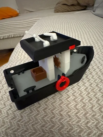 Floating and Motorized Benchy (Kit-010 optional) by Tim_Bricker MakerWorld: Download Free 3D Models