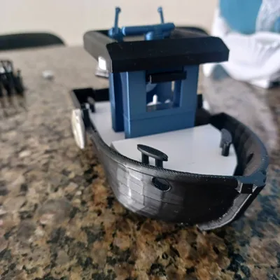 Floating and Motorized Benchy (Kit-010 optional) by Tim_Bricker MakerWorld: Download Free 3D Models