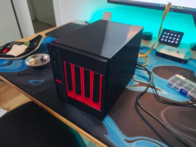 ThinkNAS - 4x HDD NAS enclosure for Lenovo M920q by Fisz MakerWorld ...